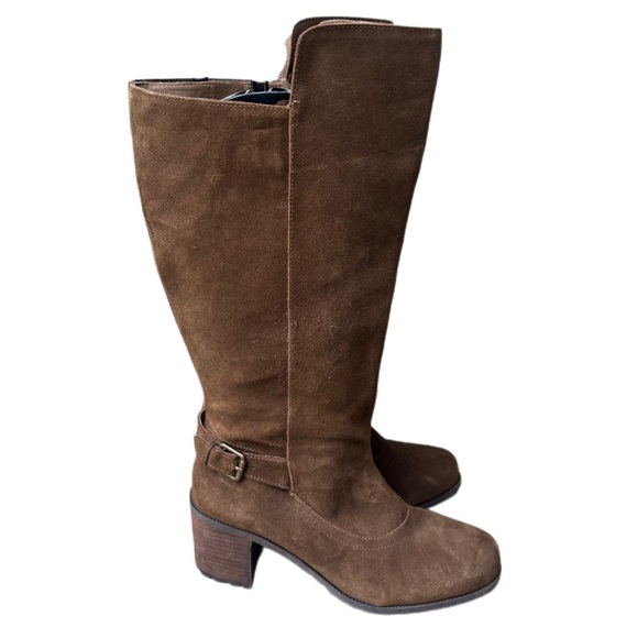 Lane Bryant | Shoes | New Lane Bryant Clarissa Heeled Suede Leather ...